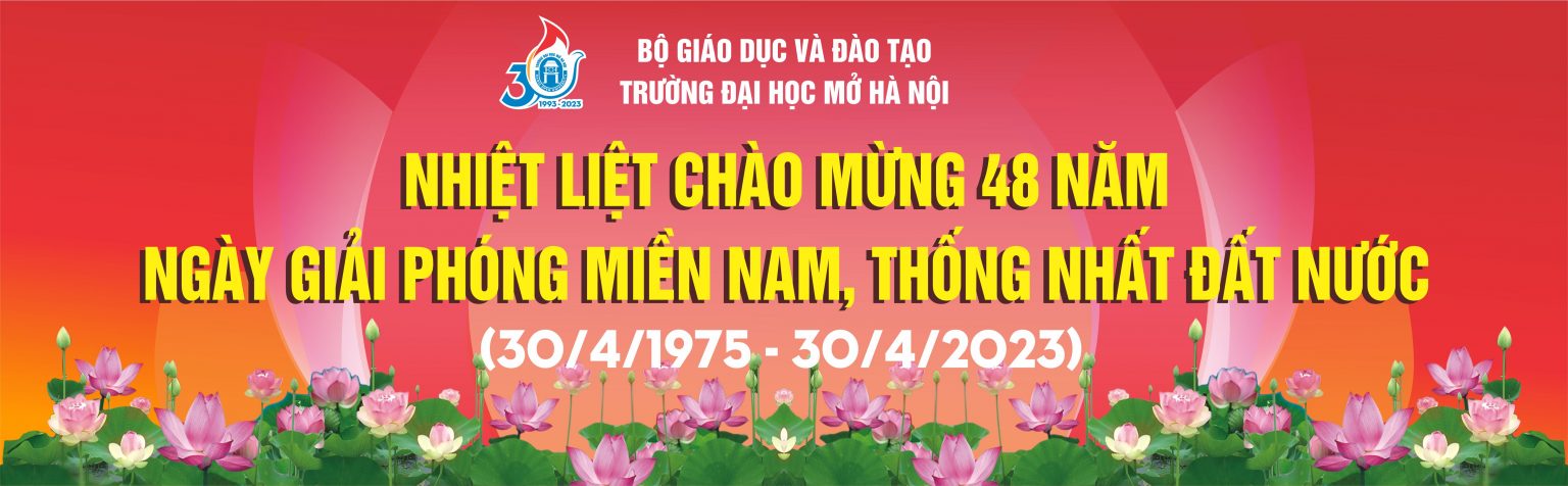 BANNER 30-4 – Khoa Tài chính Ngân hàng – Trường Đại học Mở Hà Nội